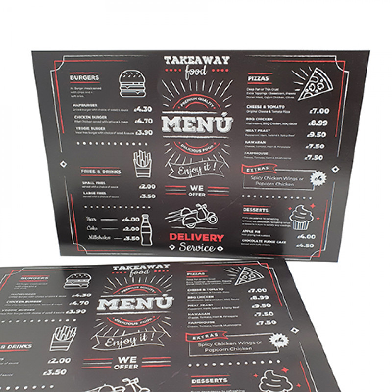 Menu restorant store